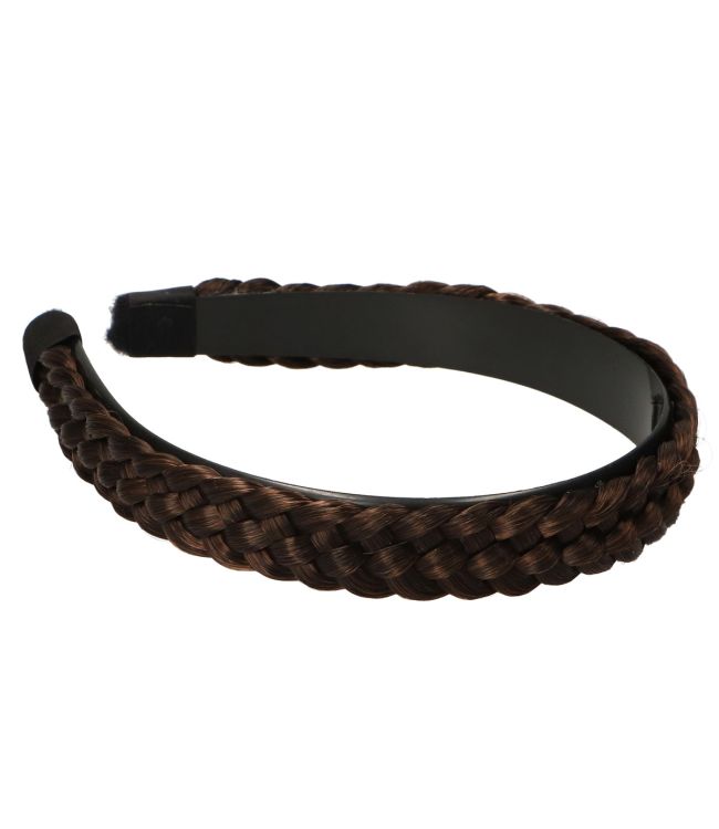 Solida Diadeem Gevlochten Bruin